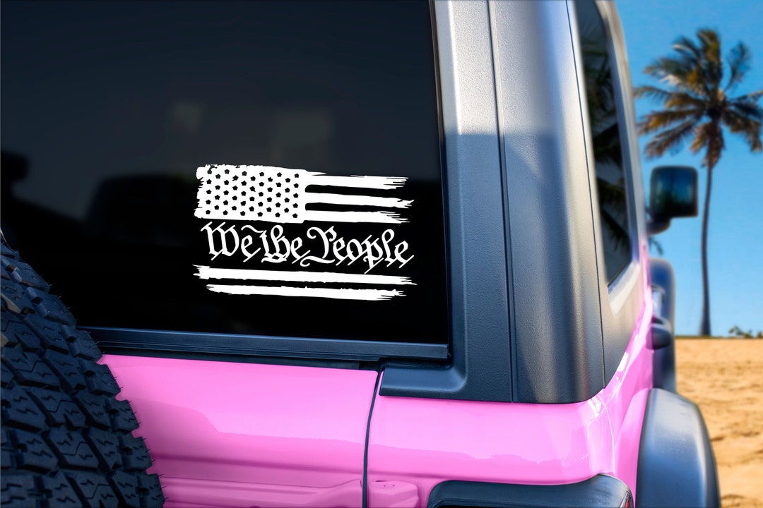 We the People Vehicle Decal Sticker - Etsy