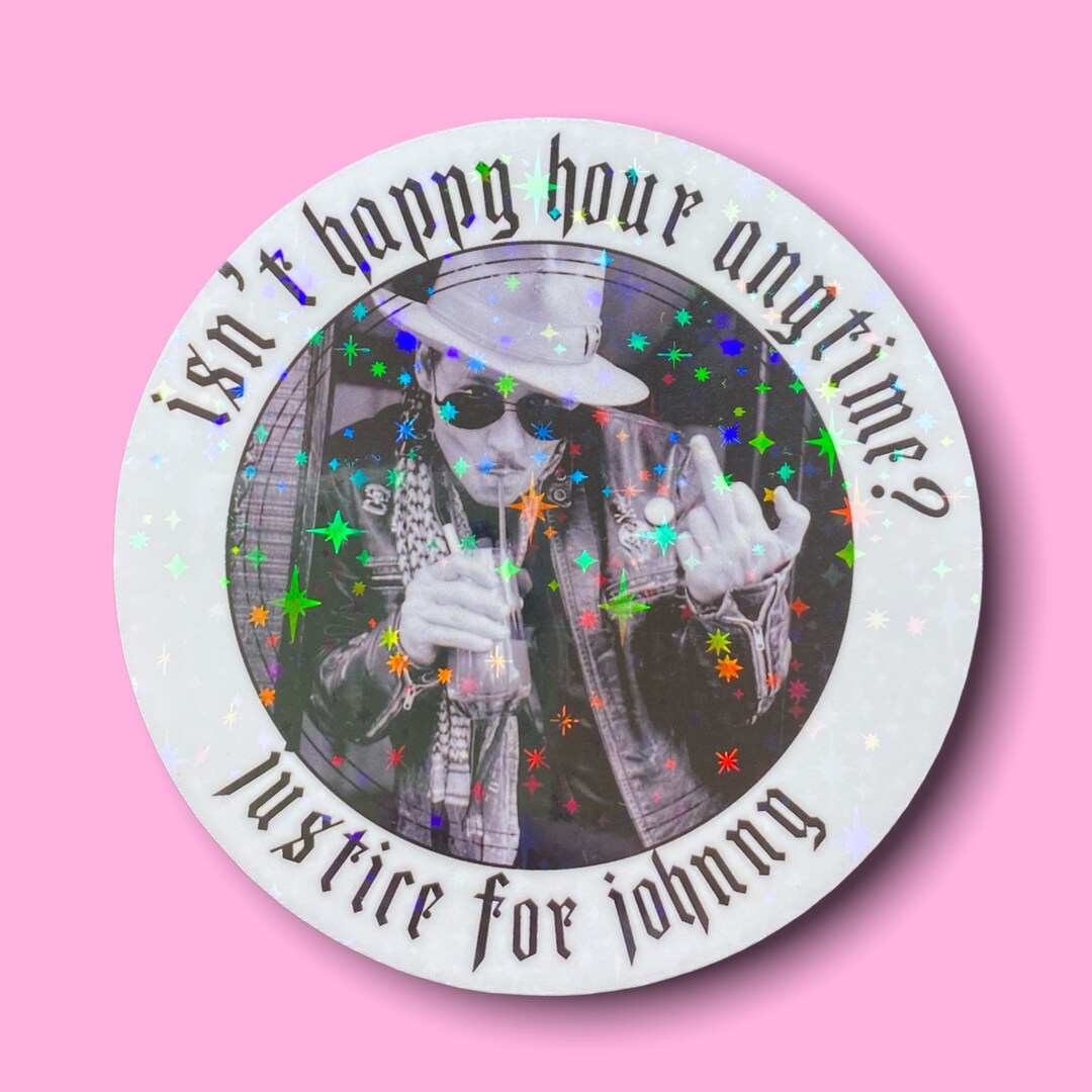 Sticker Johnny Depp Trial Laptop Hydroflask Waterproof Decal - Etsy