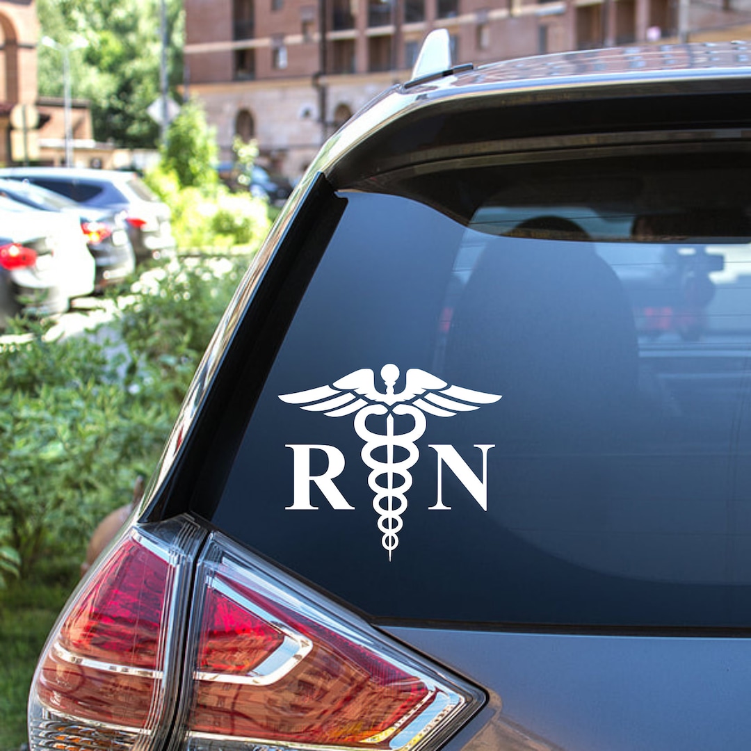 Registered Nurse Decal - First Responder Sticker - Nurse Life Decal ...