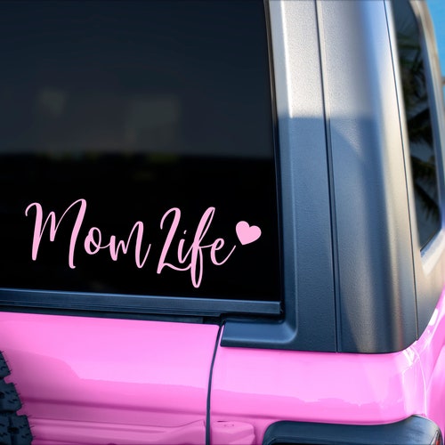 Momlife Car Decal Mom Life Car Vinyl Decal Car Etsy