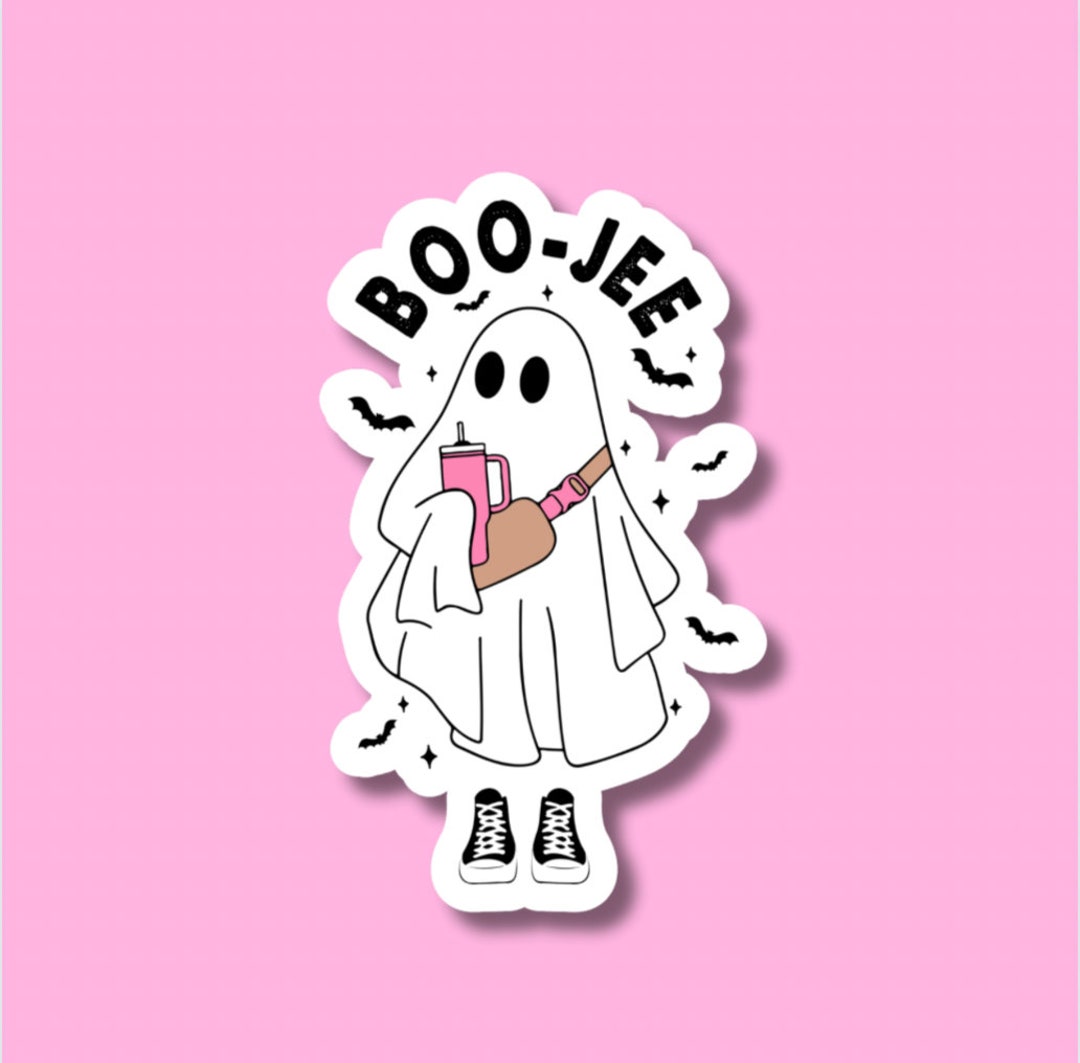 Funny Ghost Sticker, Halloween Stickers, Spooky Season, Boo Sheet ...