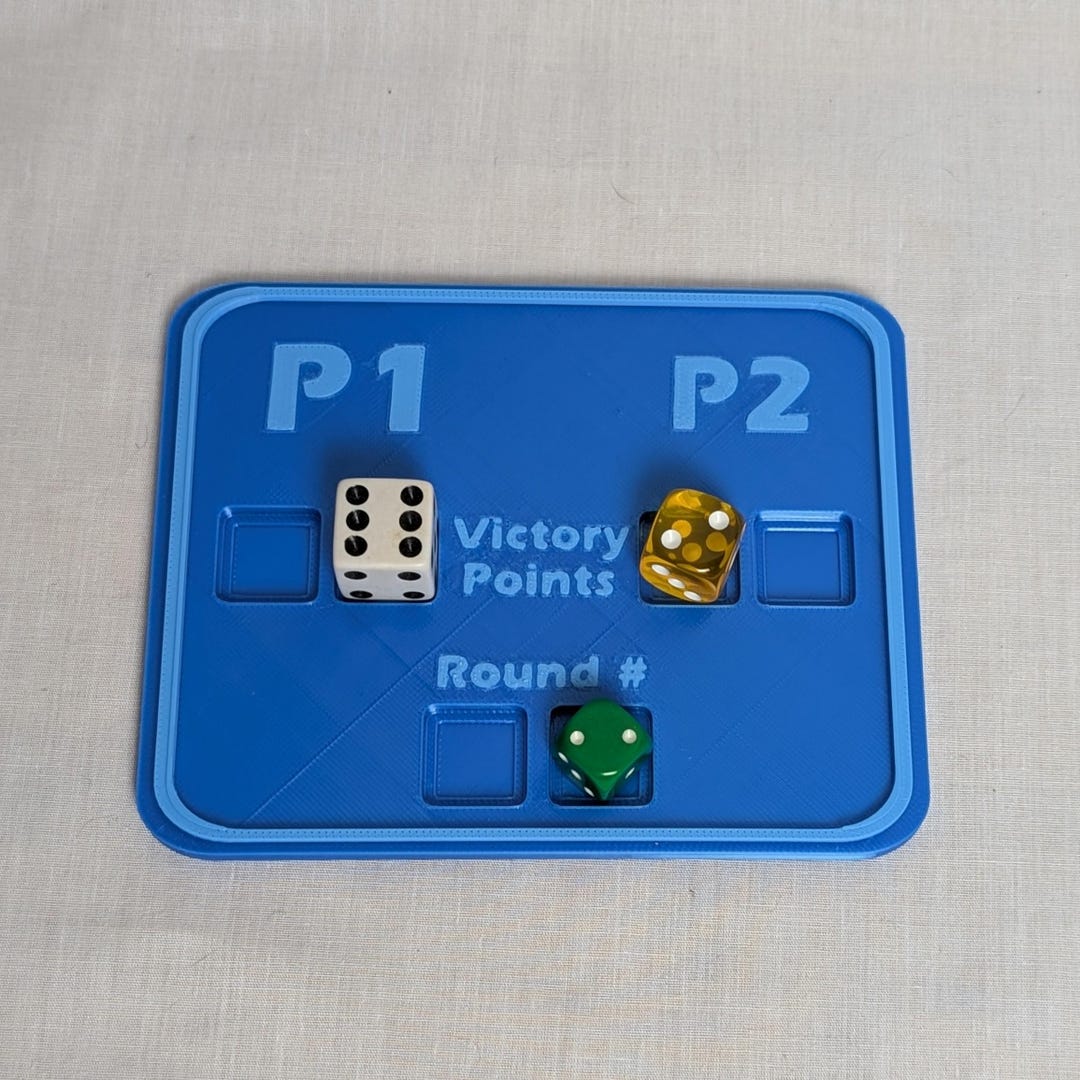 Generic Tabletop Game Score Board / Score Tracker - up to 16mm 2d6 - Etsy