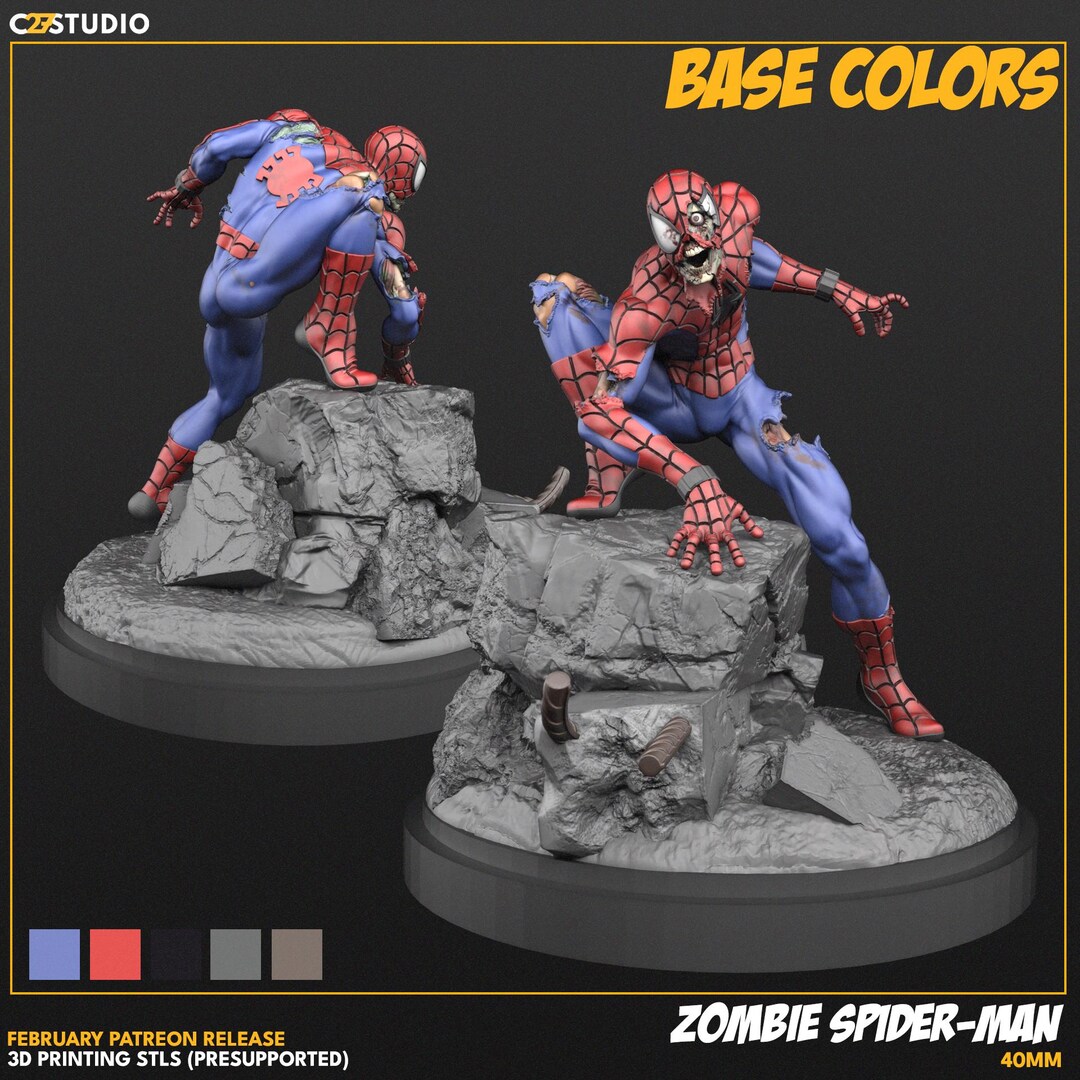 Zombie Spider-man | MCP Crisis Protocol | Fan Art - Marvel | 3D Printed ...