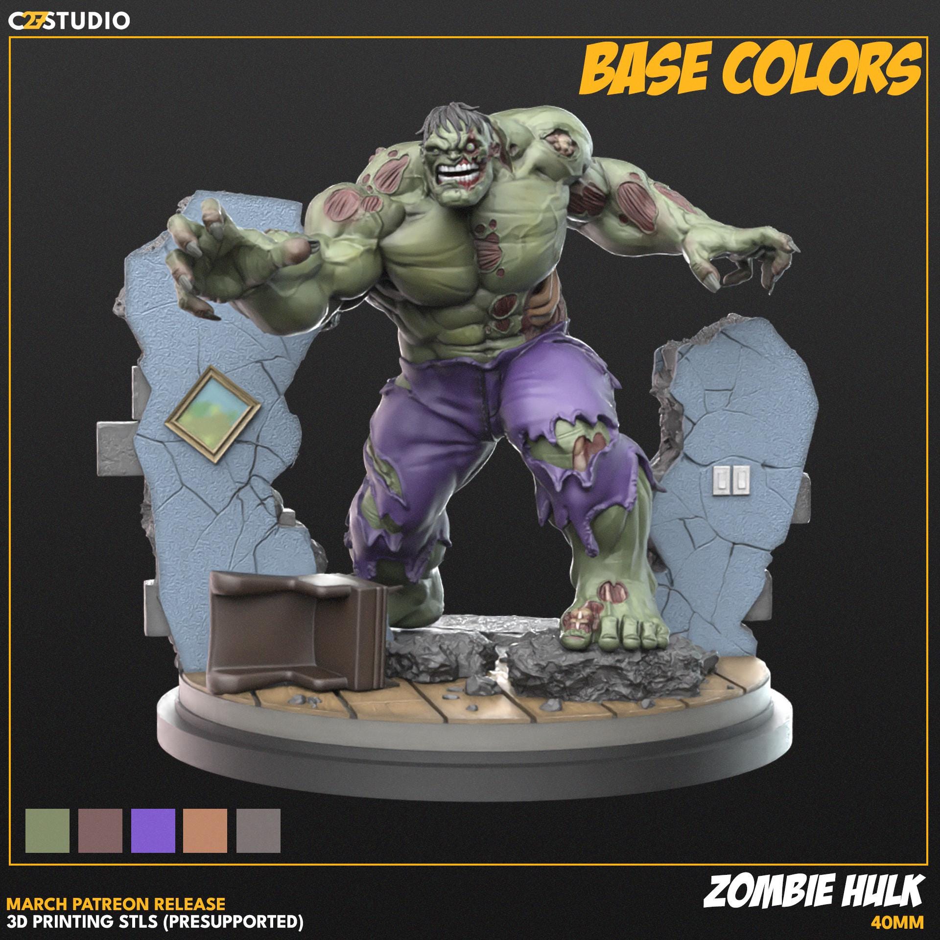 Zombie Hulk | MCP Crisis Protocol | Fan Art - Marvel | 3D Printed ...
