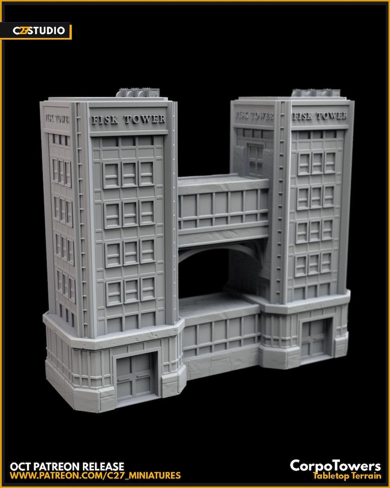 Fisky Bizness Tower – 3D Printed MCP Terrain - Etsy