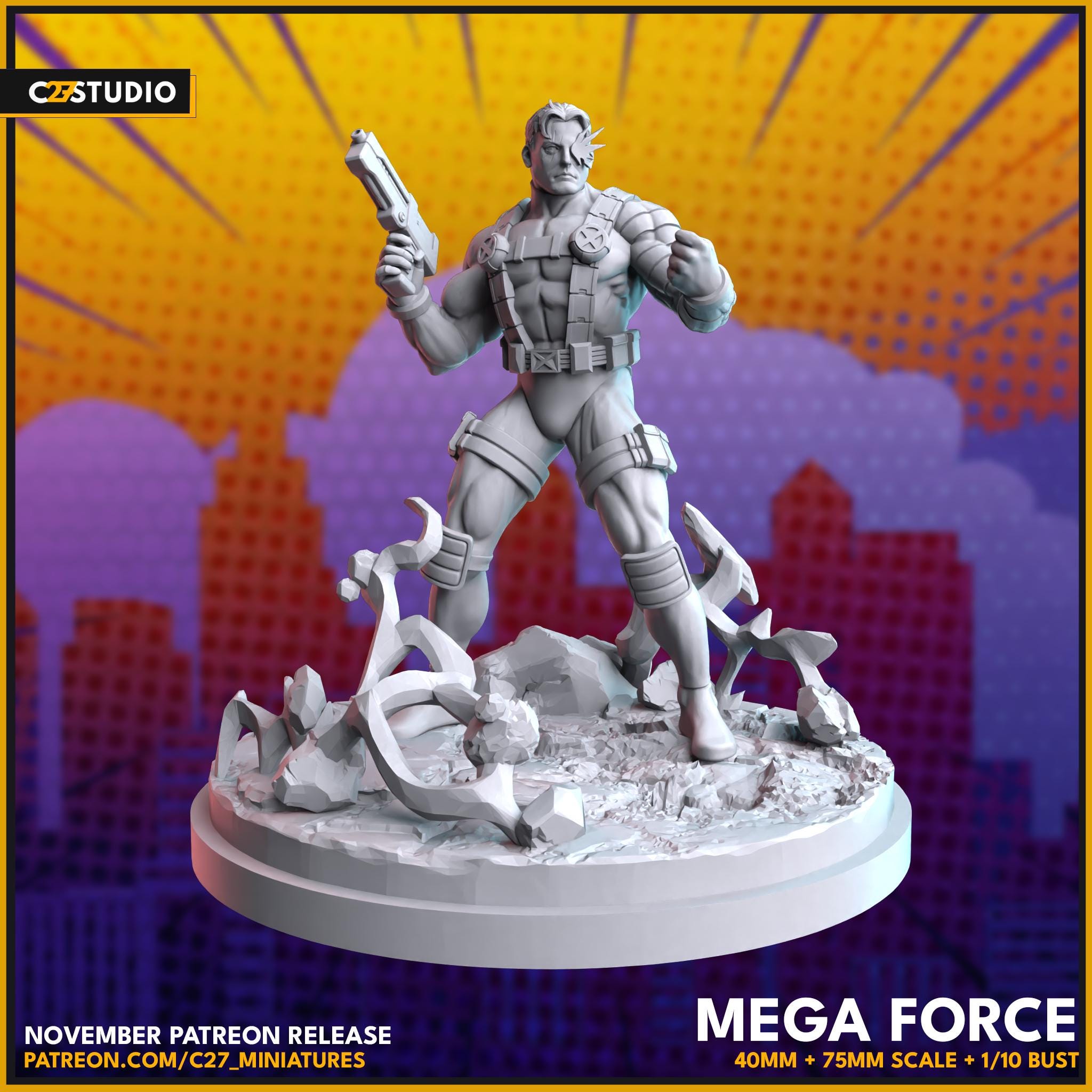 Cable | CP Crisis Protocol | Fan Art - Marvel | 3D Printed Miniature - Etsy
