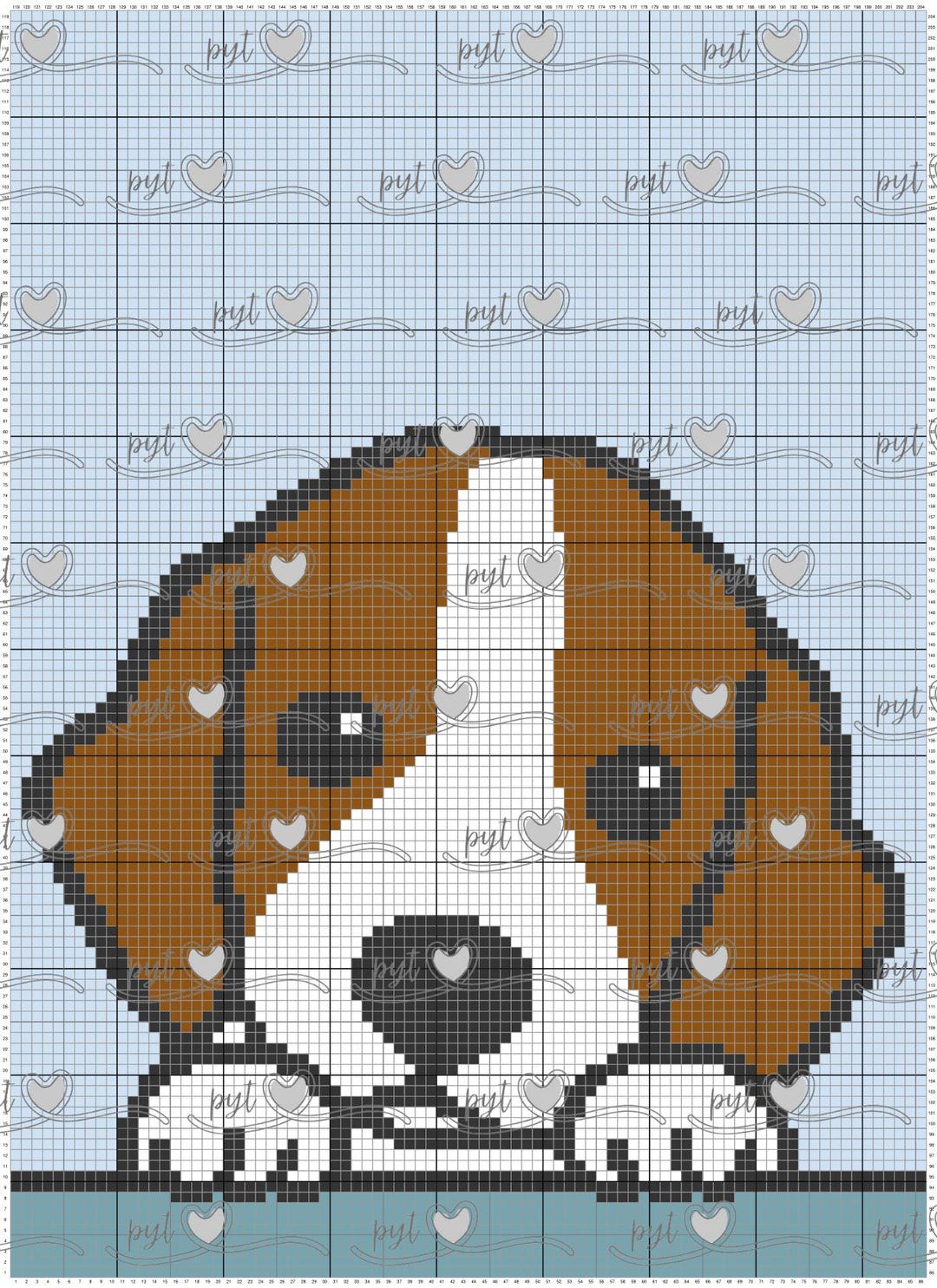 Beagle Puppy C2C Blanket Pattern - Etsy