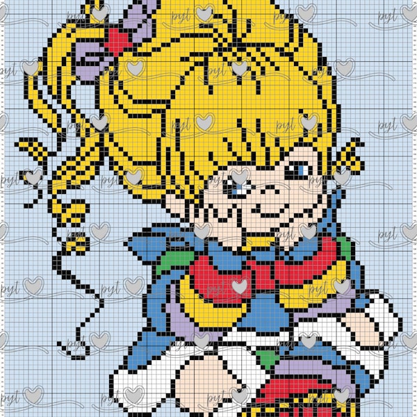 Rainbow Brite Pattern - Etsy