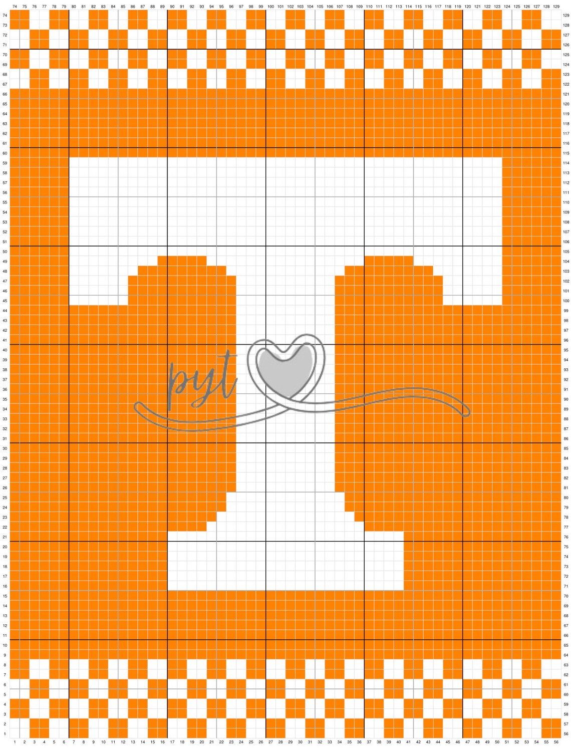 Tennessee Volunteers C2C BABY Blanket Pattern - Etsy