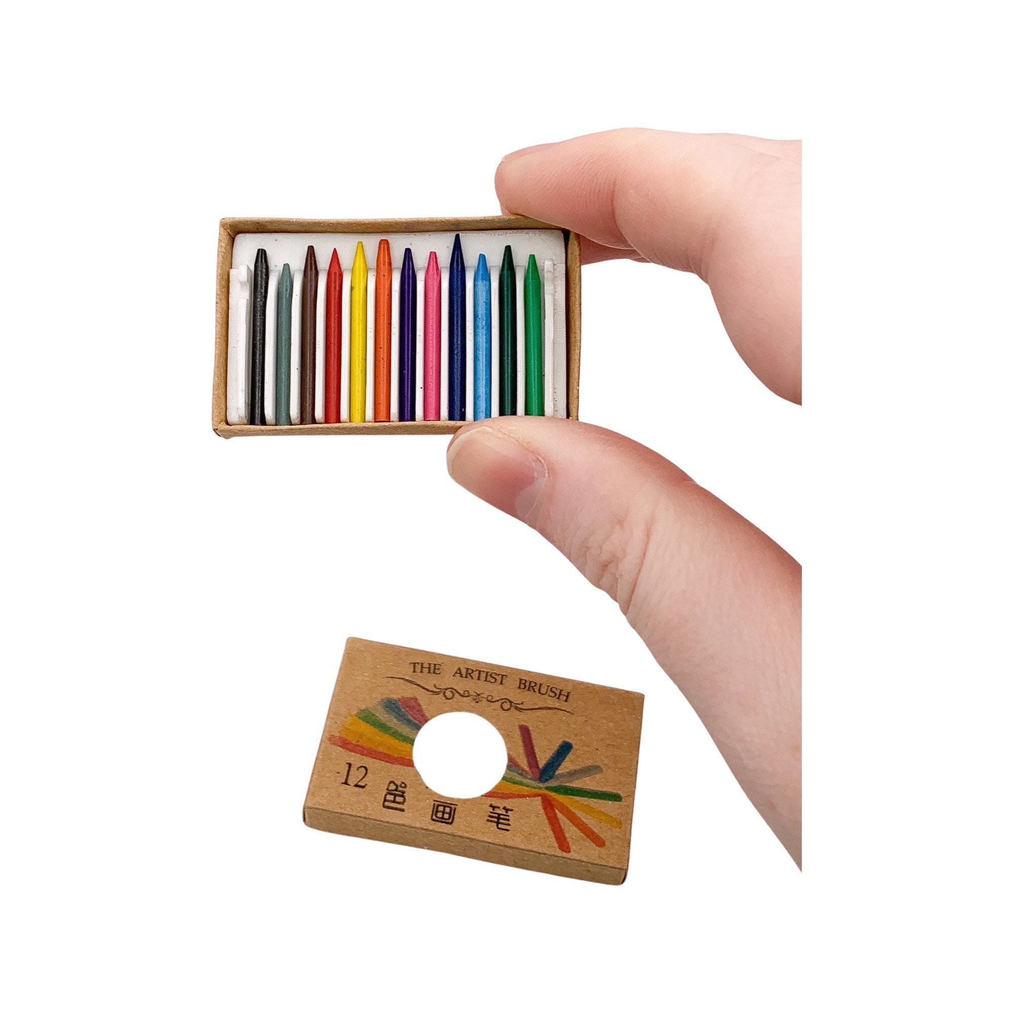 1:12 Dollhouse Miniature Crayons Set | Tiny Realistic Pencil Crayons ...