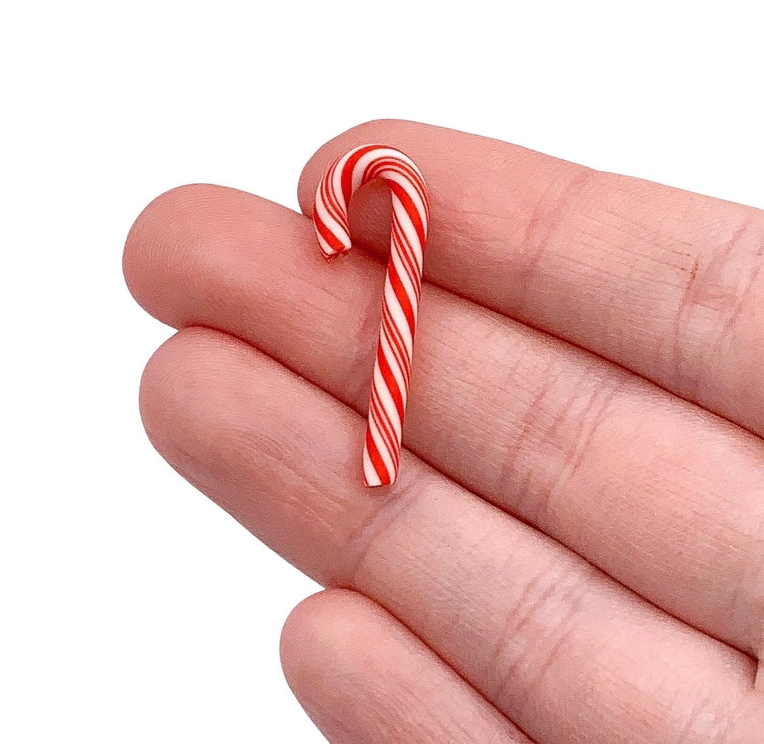 1 Miniature Candy Cane | Dollhouse Candy Food | Dollhouse Minis | Tiny ...
