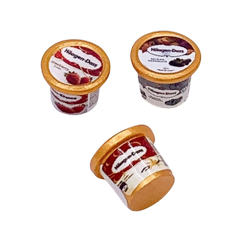 1 Miniature Ice Cream Tube | Dollhouse Mini Food | Tiny Specialty Ice ...