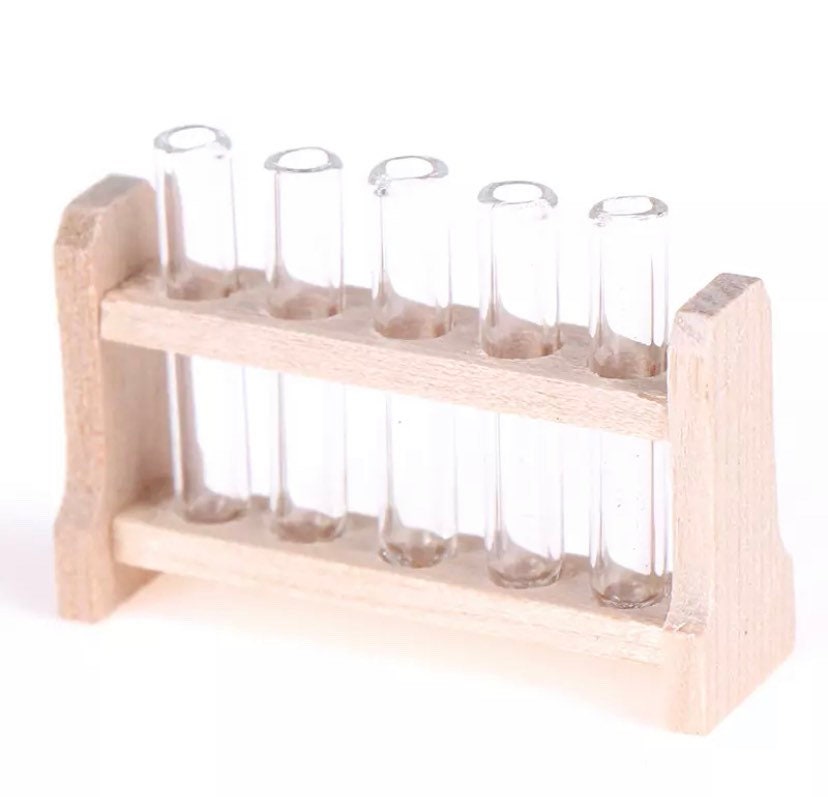 1:12 Miniature Laboratory Test Tube With Bracket | Dollhouse Mini ...
