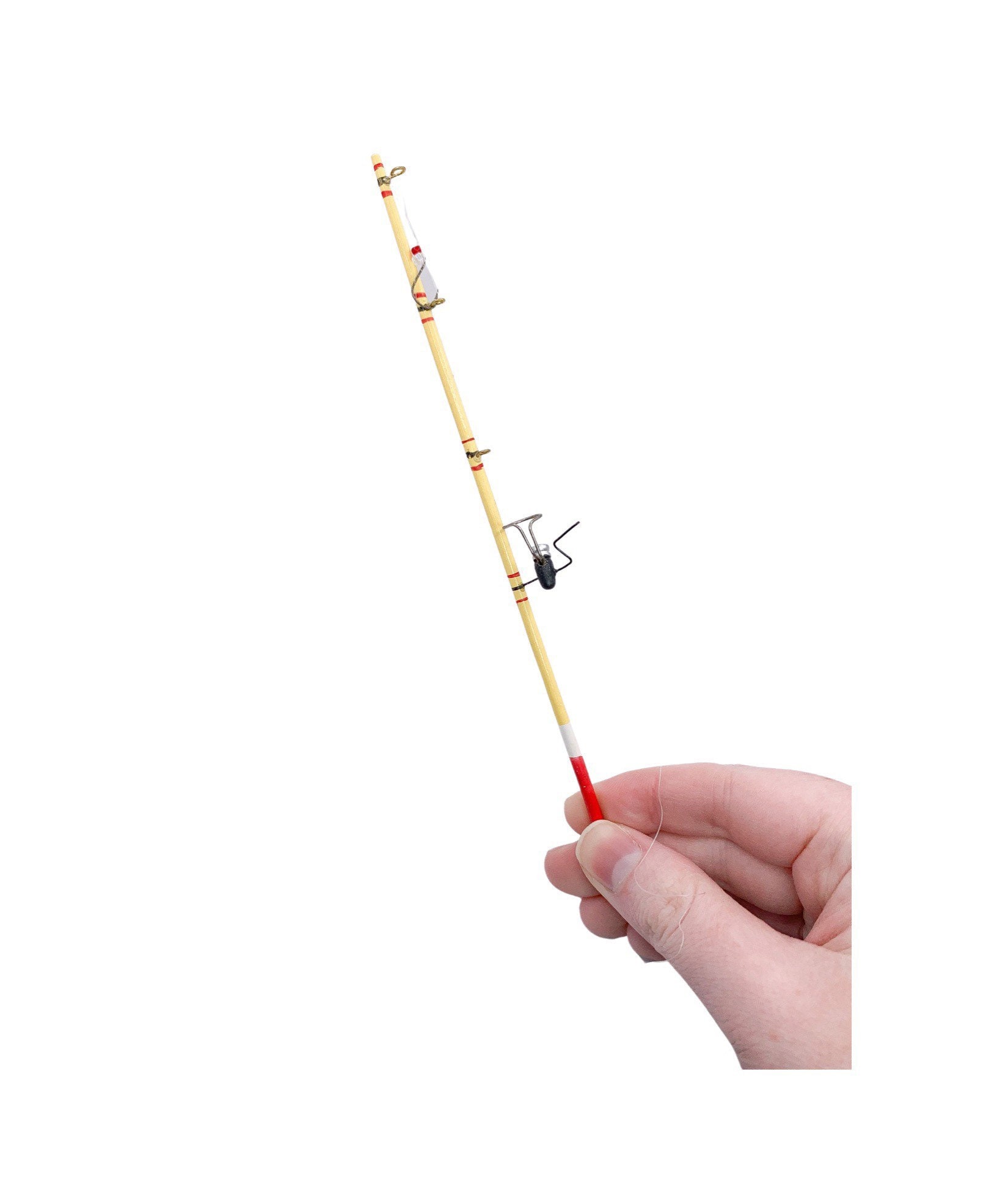 1:12 Miniature Fishing Rod | Dollhouse Mini Fishing Pole | Realistic ...