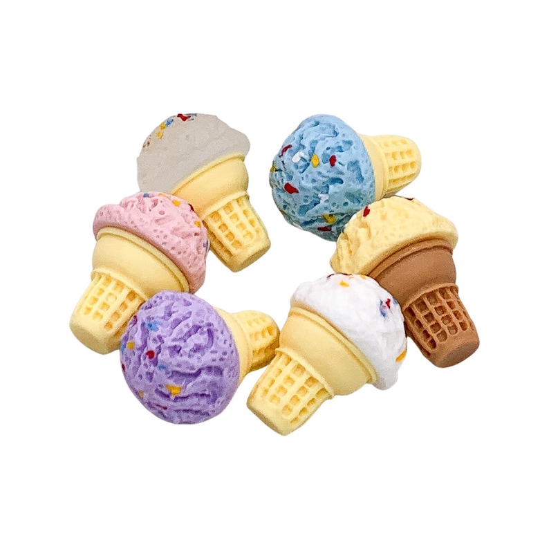 Miniature Ice Cream Cone | Dollhouse Mini Food | Single Scoop Cone | 3D ...