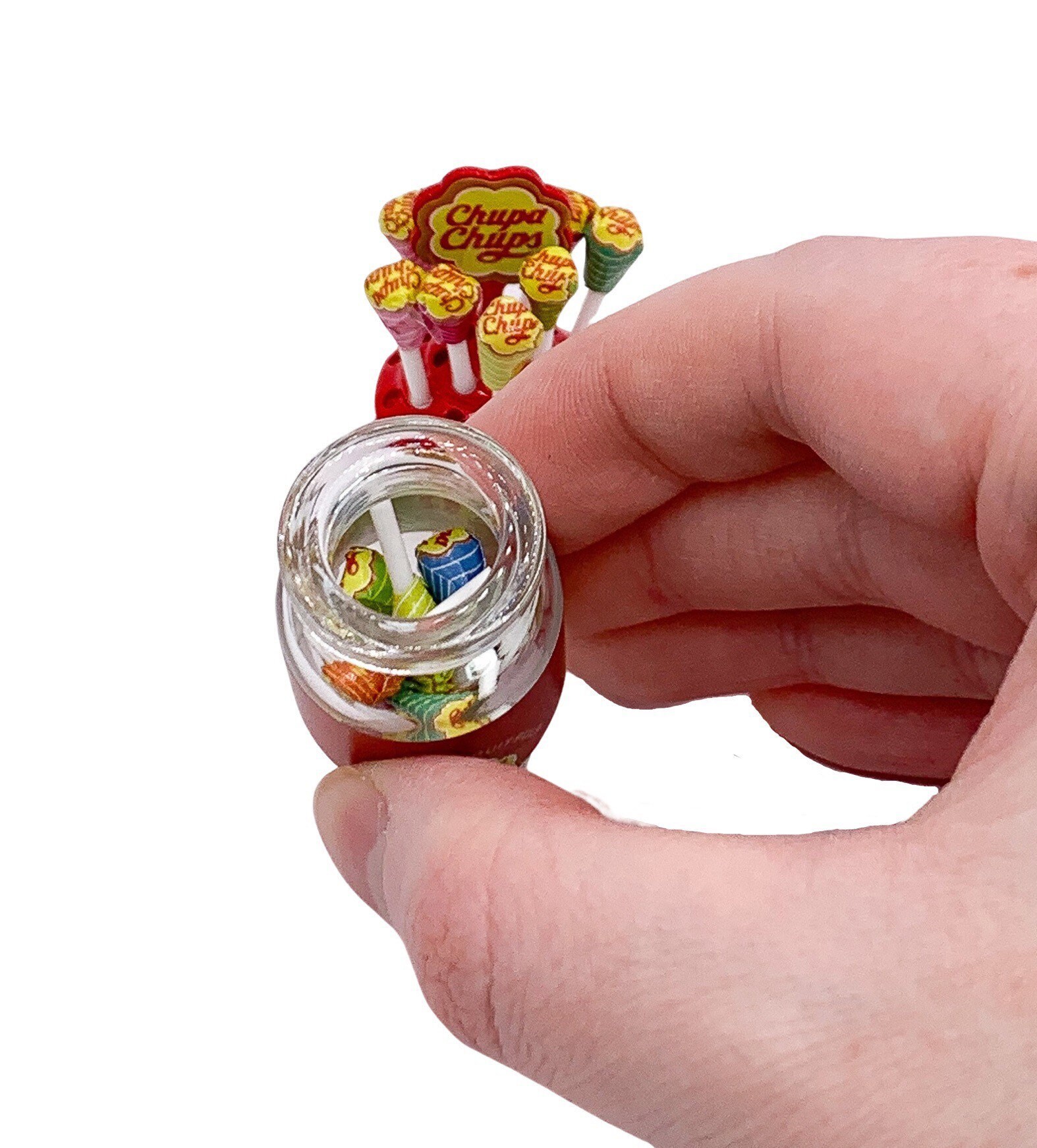 Miniature Lollipops Candy Jar 1:6 Scale Candy Shop Supplies Dollhouse ...