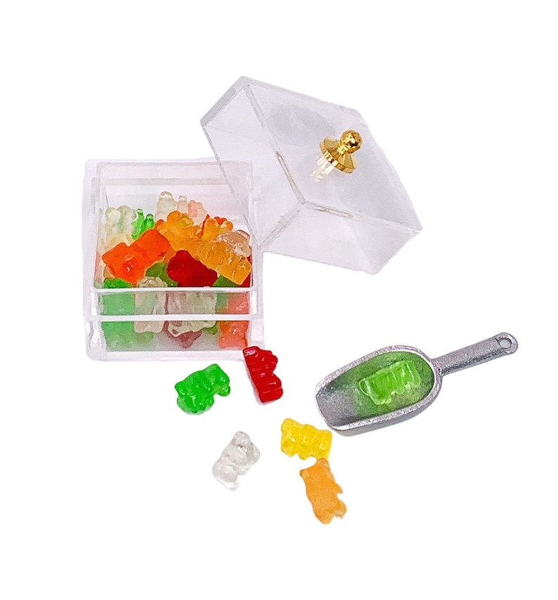 1:6 Miniature Gummy Bears | Mini Candy Shop Supplies | Dollhouse Minis ...