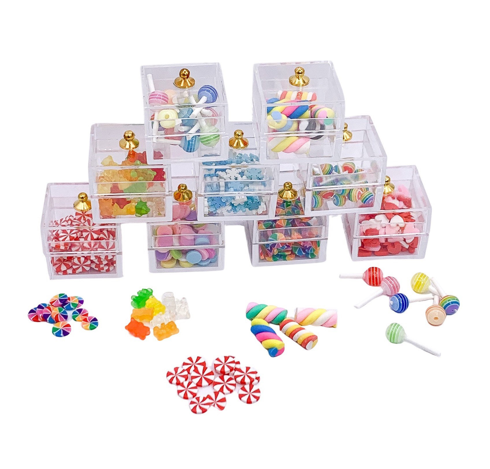 Miniature Lollipops 1:6 Scale Candy Shop Supplies Tiny Suckers ...