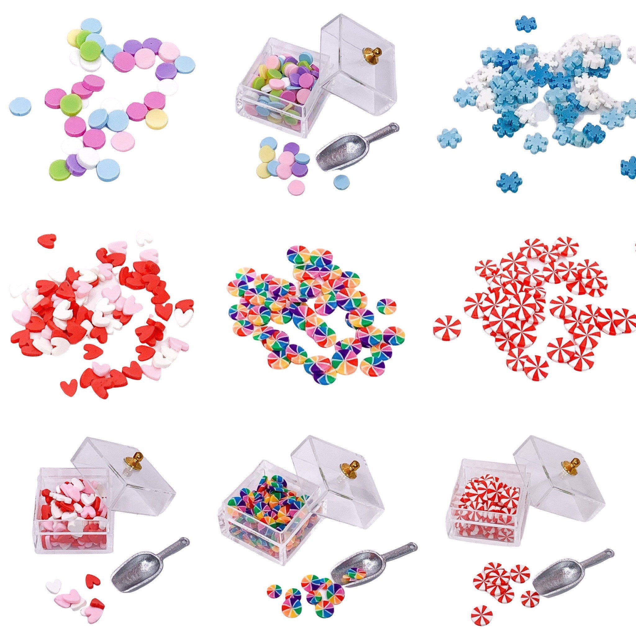 Miniature Candy Slices | Candy Shop Supplies | Dollhouse Minis | Clay ...