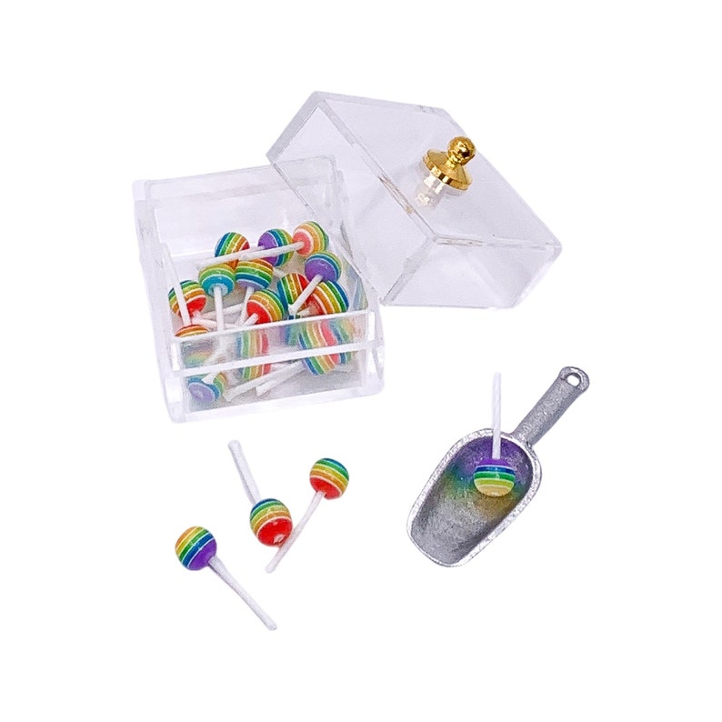 Miniature Lollipops | 1:6 Scale | Candy Shop Supplies | Tiny Suckers ...