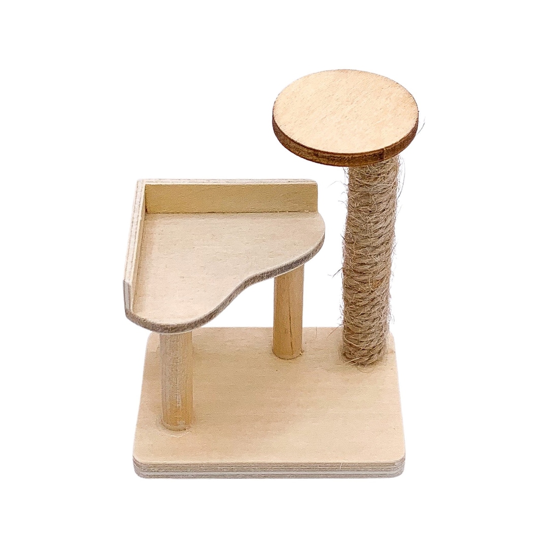 1:12 Miniature Cat Tree Dollhouse Mini Cat Furniture Realistic Kitten ...