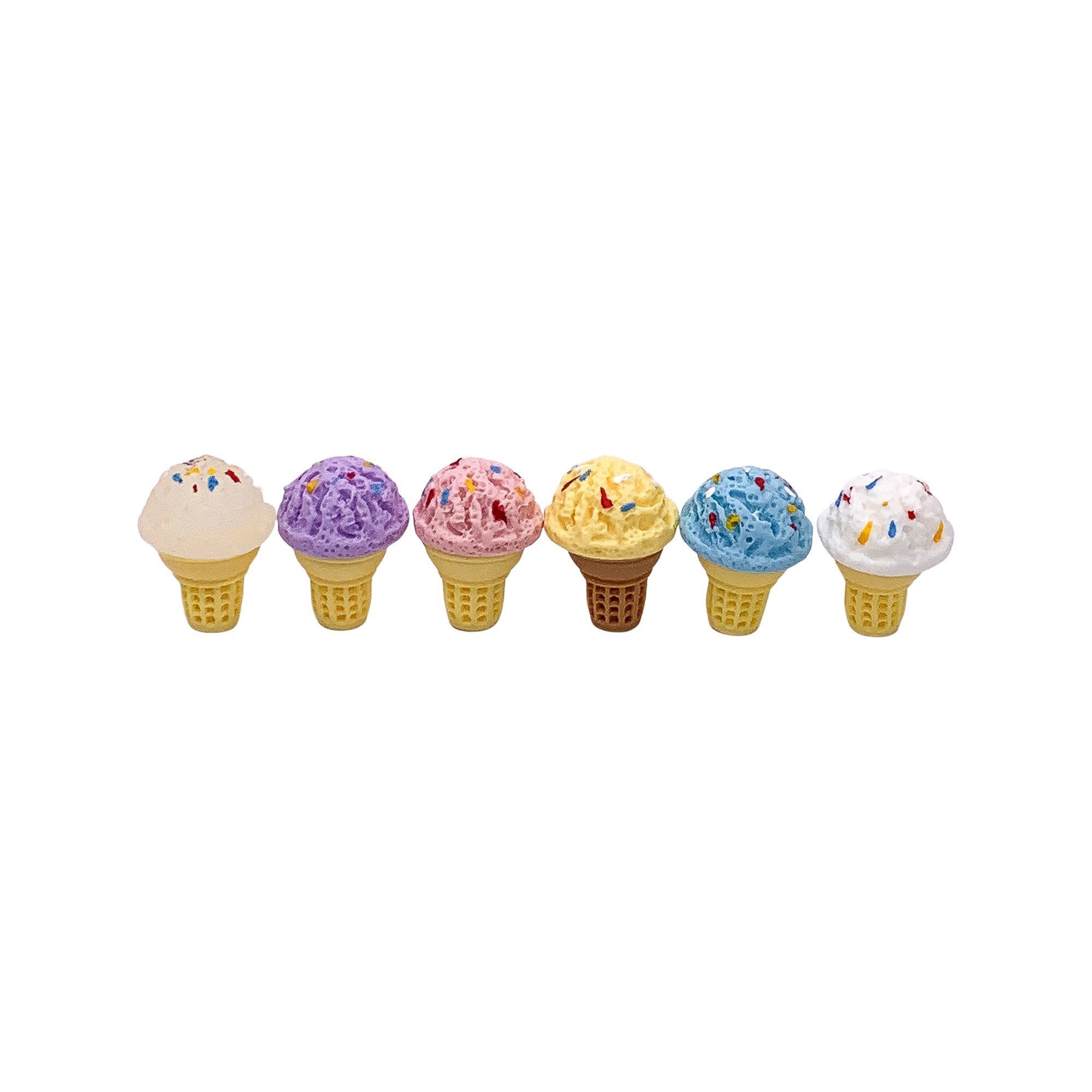 Miniature Ice Cream Cone | Dollhouse Mini Food | Single Scoop Cone | 3D ...