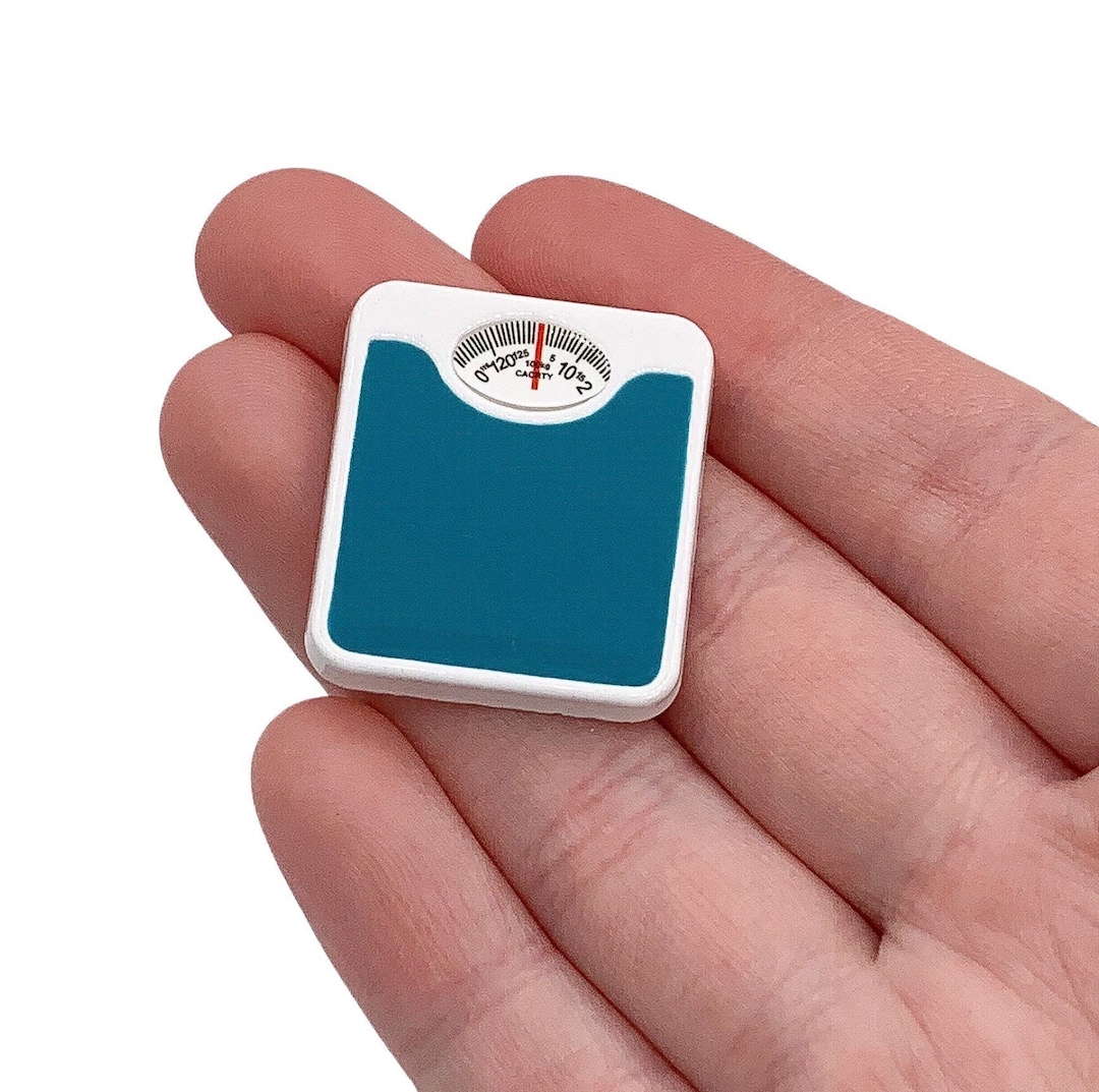 1:12 Miniature Weight Scale | Dollhouse Mini Bathroom Decor | Realistic ...