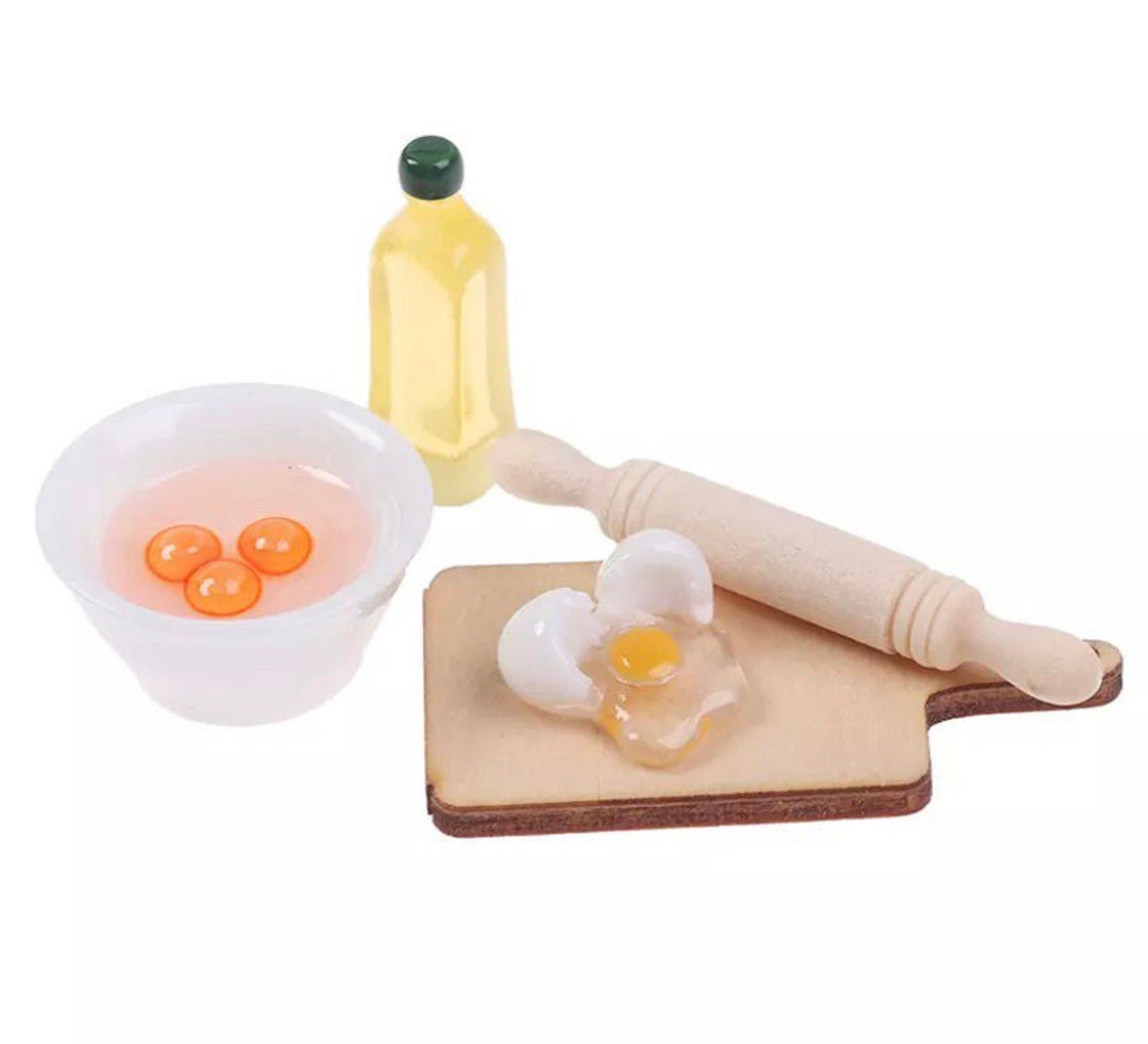 1:12 Miniature Baking Set | Dollhouse Mini Food | Fairy Food ...