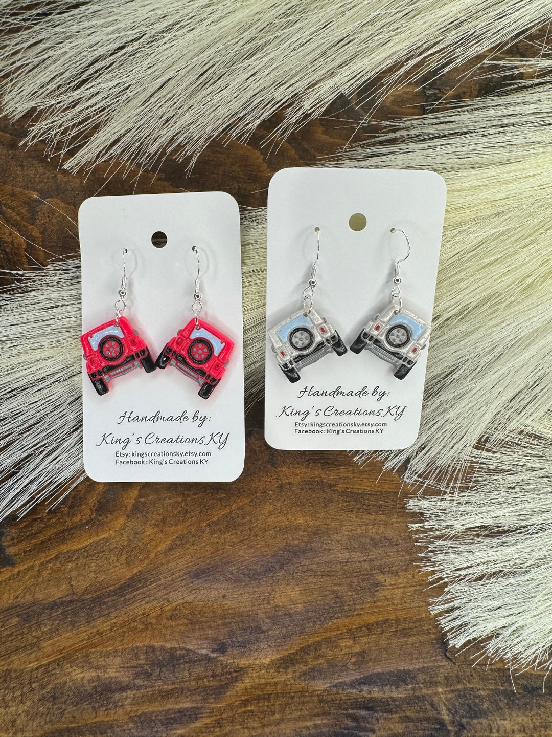 4x4 Off-road Handmade Polymer Clay Earrings - Etsy