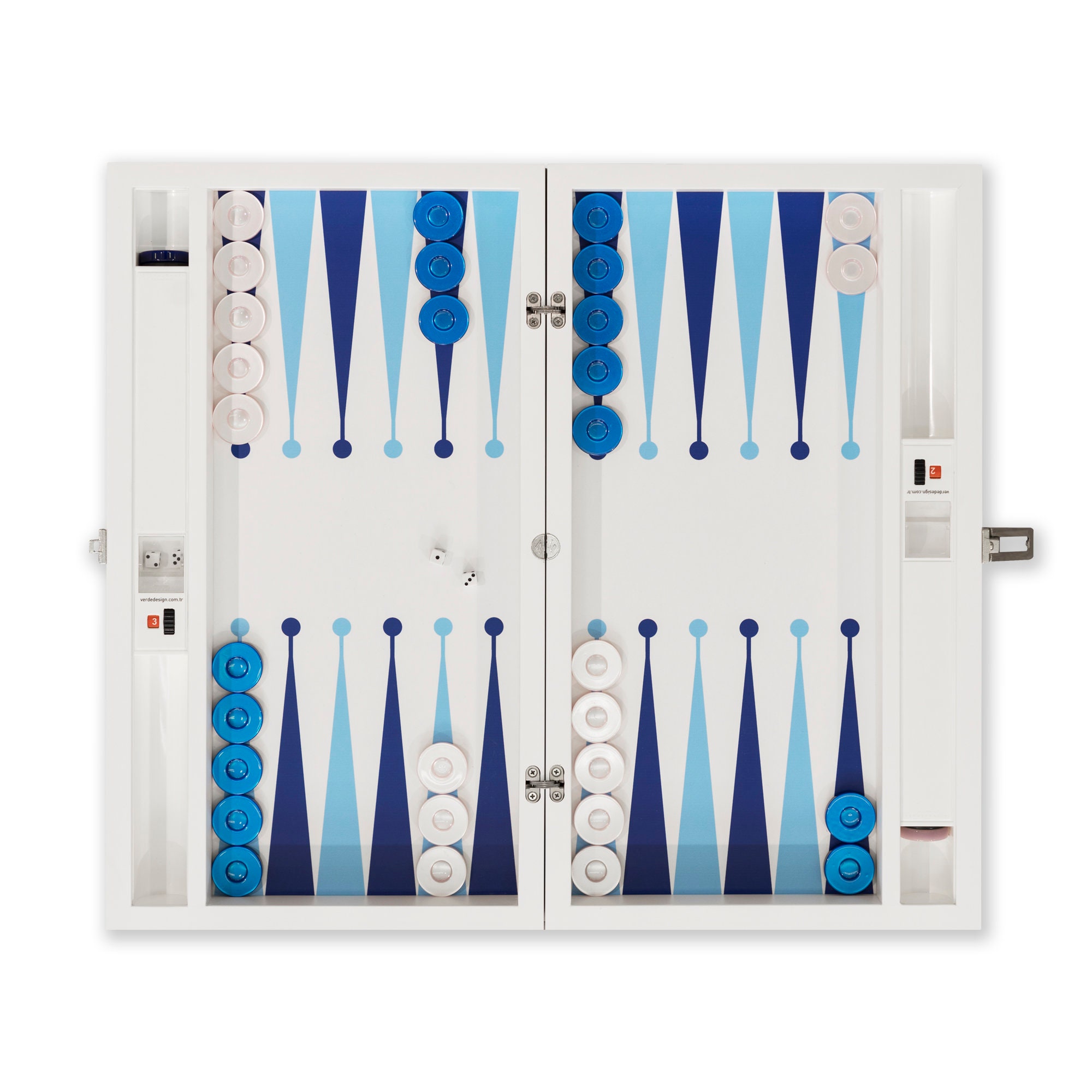 Marin Handmade Backgammon Set Premium Personalized Blue-ultramarine ...