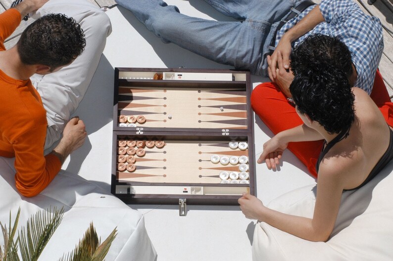 Marin Handmade Backgammon Set Premium Personalized Blue-ultramarine ...