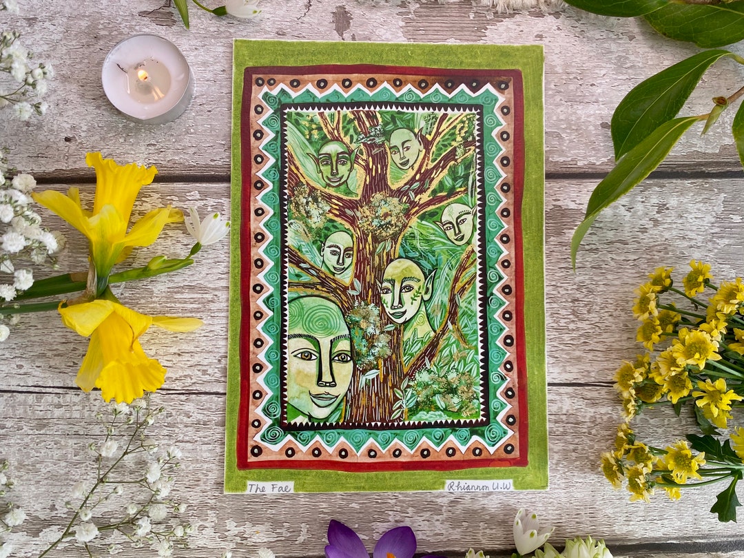 The Fae, Faeries, Tylwyth Teg, Elementals | Fine Art Print | A5 21 X ...