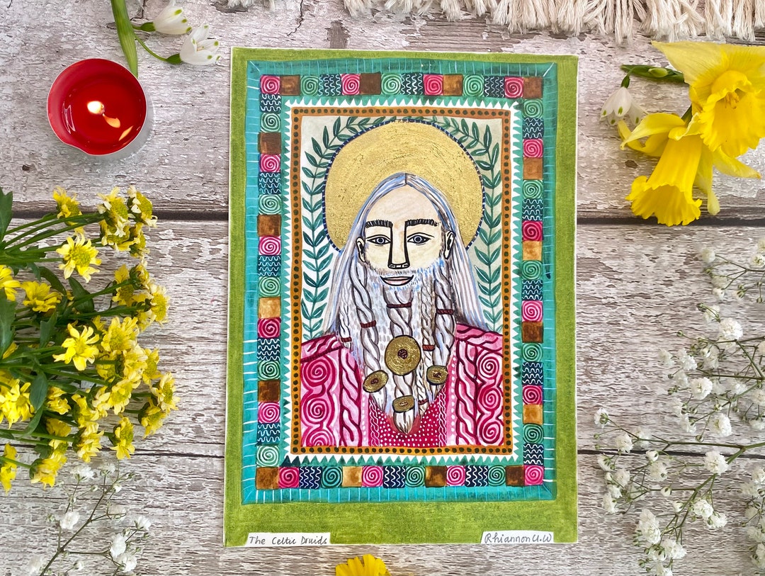Celtic Druid | Fine Art Print | A5 21 X 15cm Spiritual Art, Devotional ...