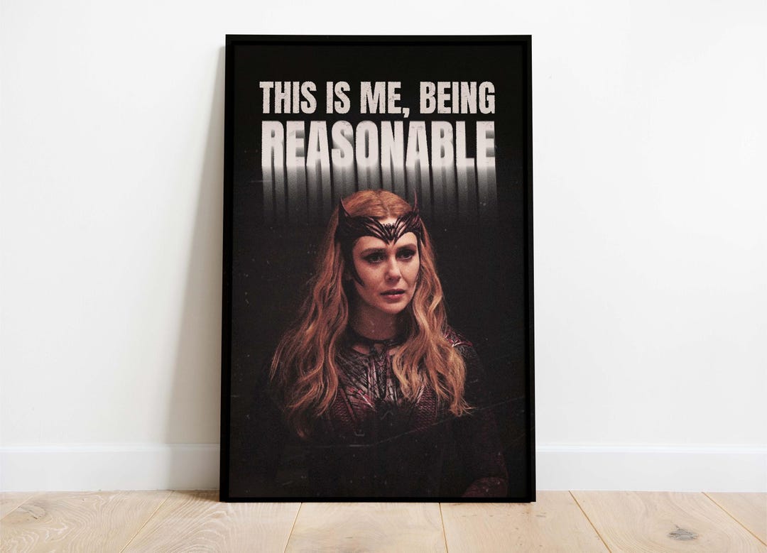 Scarlet Witch Poster | Marvel Comics | Wall Art Print Artwork | Wanda ...