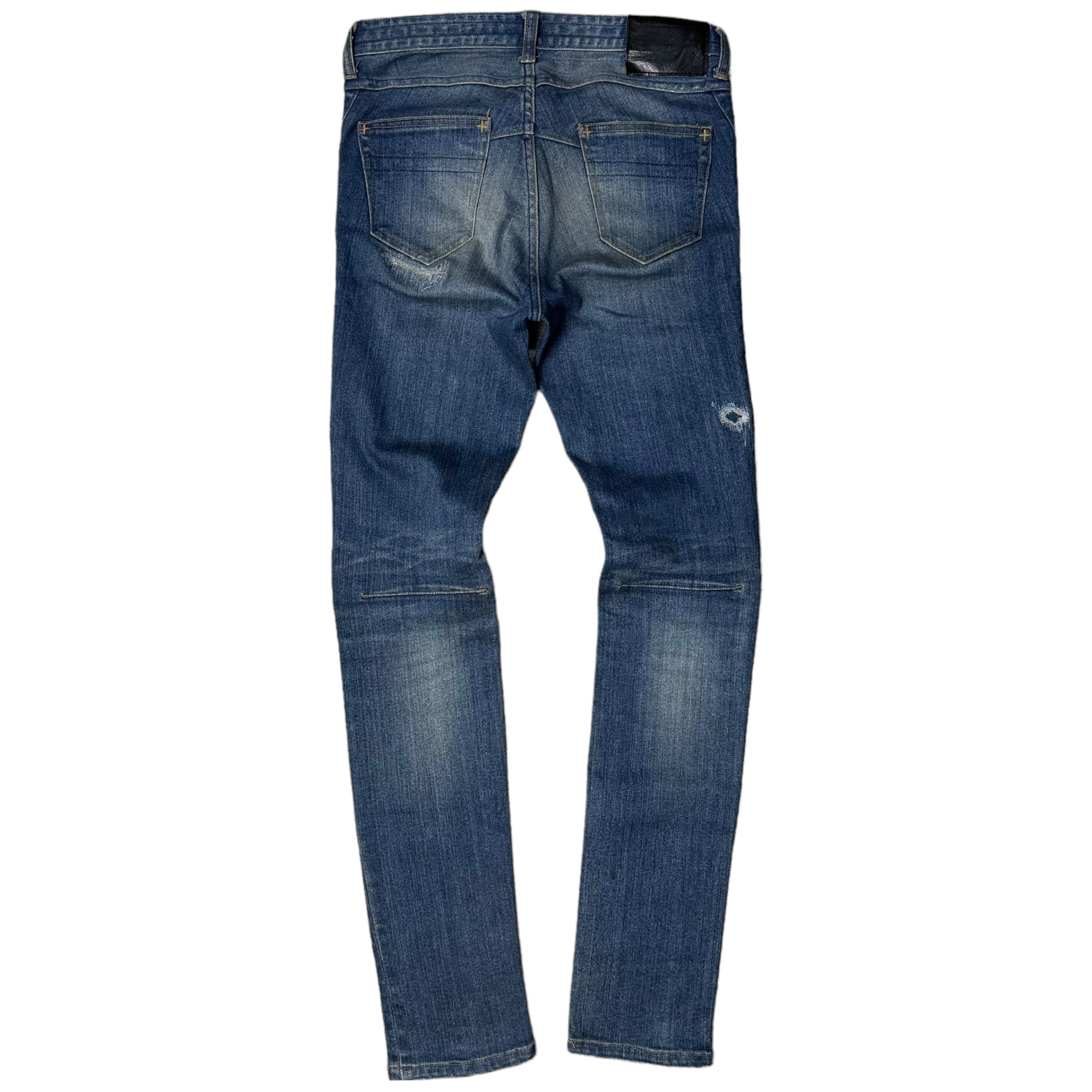 Number Nine X Studious Patches Distressed Washed Slim Denim Jeans - Etsy