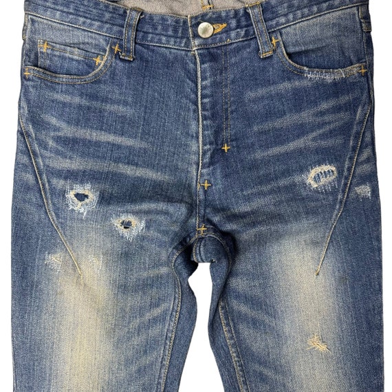 Number Nine x Studious Patches Distressed Washed Slim… - Gem