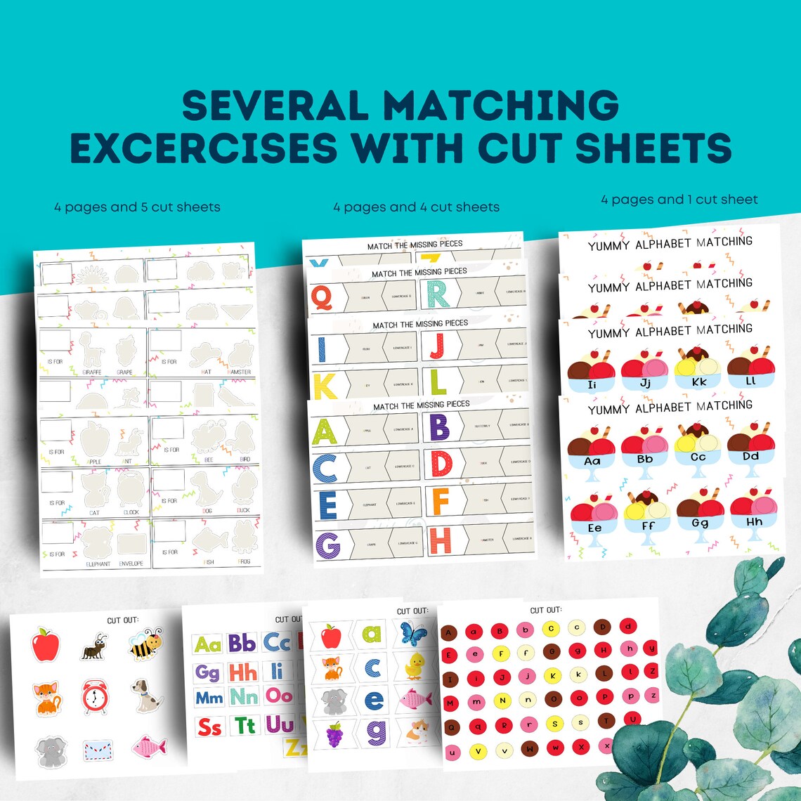 Alphabet Busy Book Printable Digital Download, Alphabet Quiet Book, ABC ...