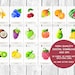 Educational Fruit Flashcards Printable Digital Download, Montessori ...