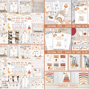 Boho Educational Alphabet Flashcards Printable Digital Download ...