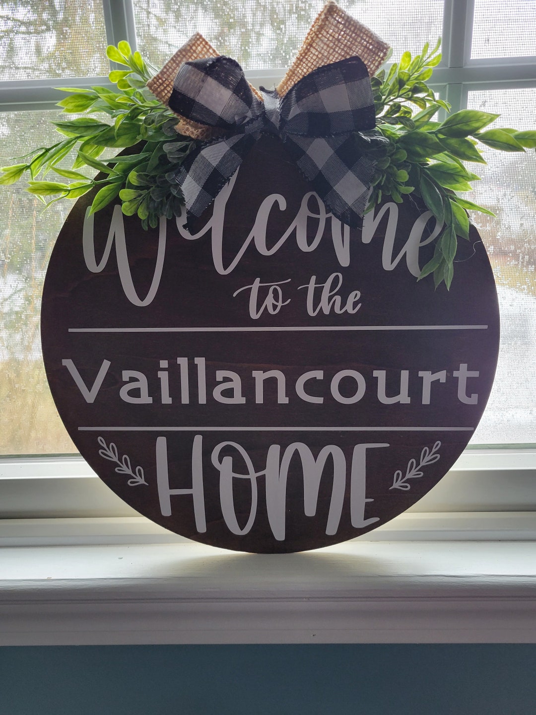 Family Front Door Sign - Etsy