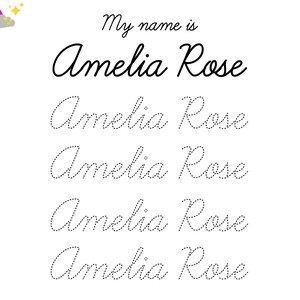 PRINTABLE NAME TRACING Worksheet Kindergarten & Preschoolcustom Name ...