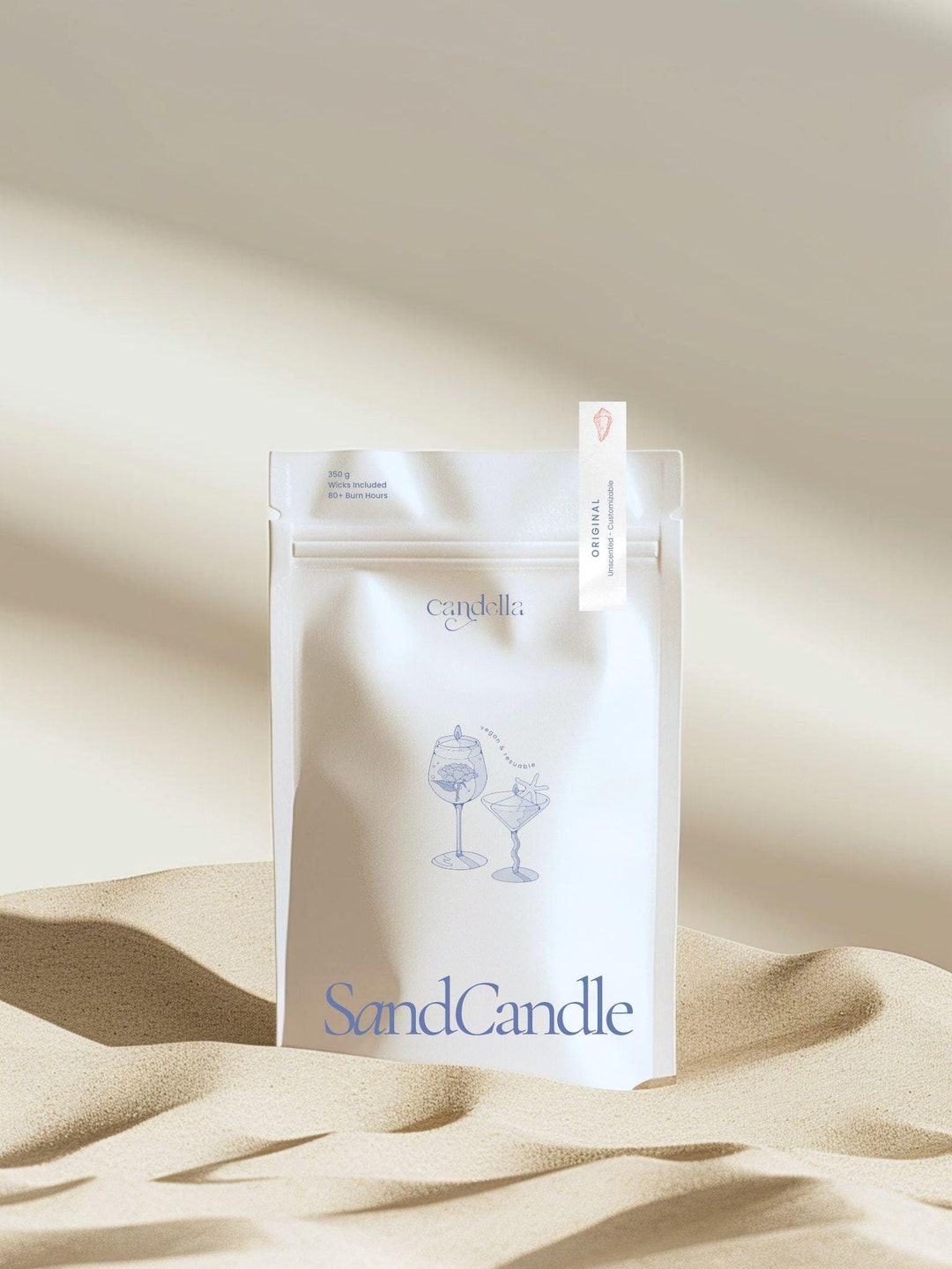 Unscented/customizable Sand Candles, Candle Sand, Wedding Candle, Palm ...