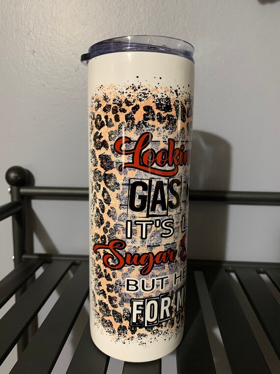 Sugar Daddy Gas Daddy Cheetah Print Tumbler With Straw - Etsy