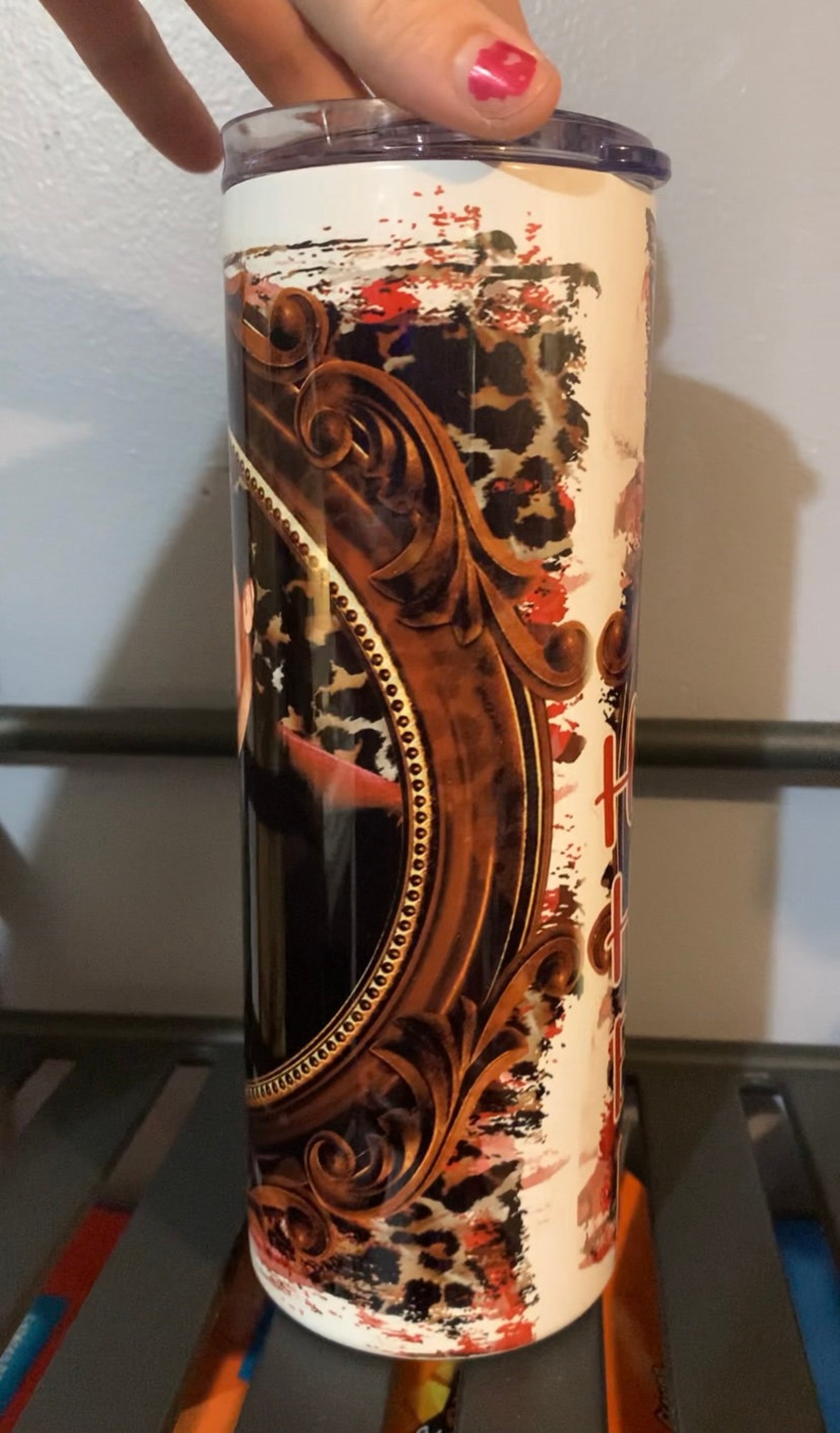 Elvis Presley Hunka Hunka Burnin’ Love Cheetah Print Tumbler With Straw ...