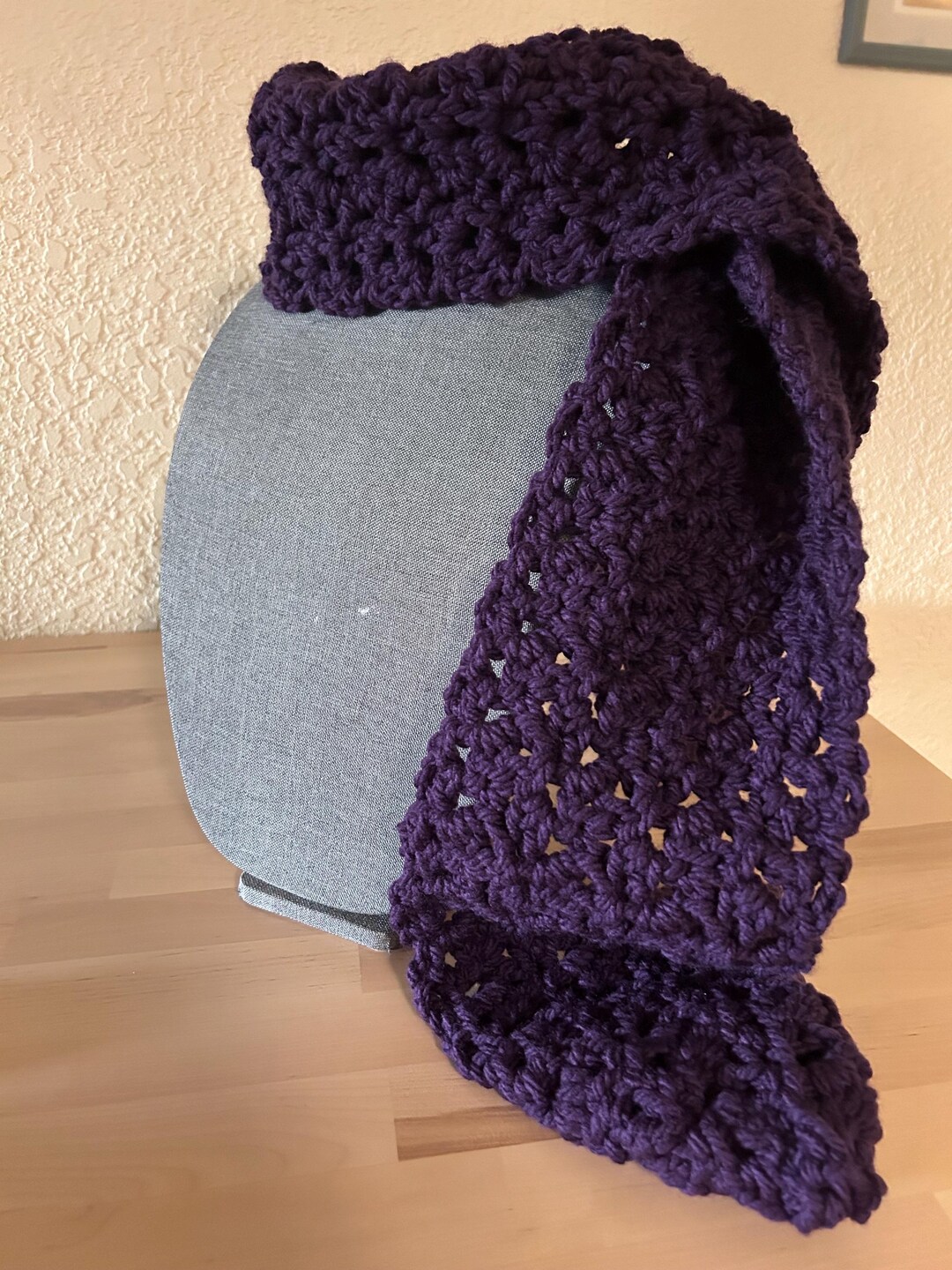 Purple Winter Scarf - Etsy