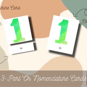 Hmong Numbers Set - Montessori 3-part Cards - Digital - Etsy
