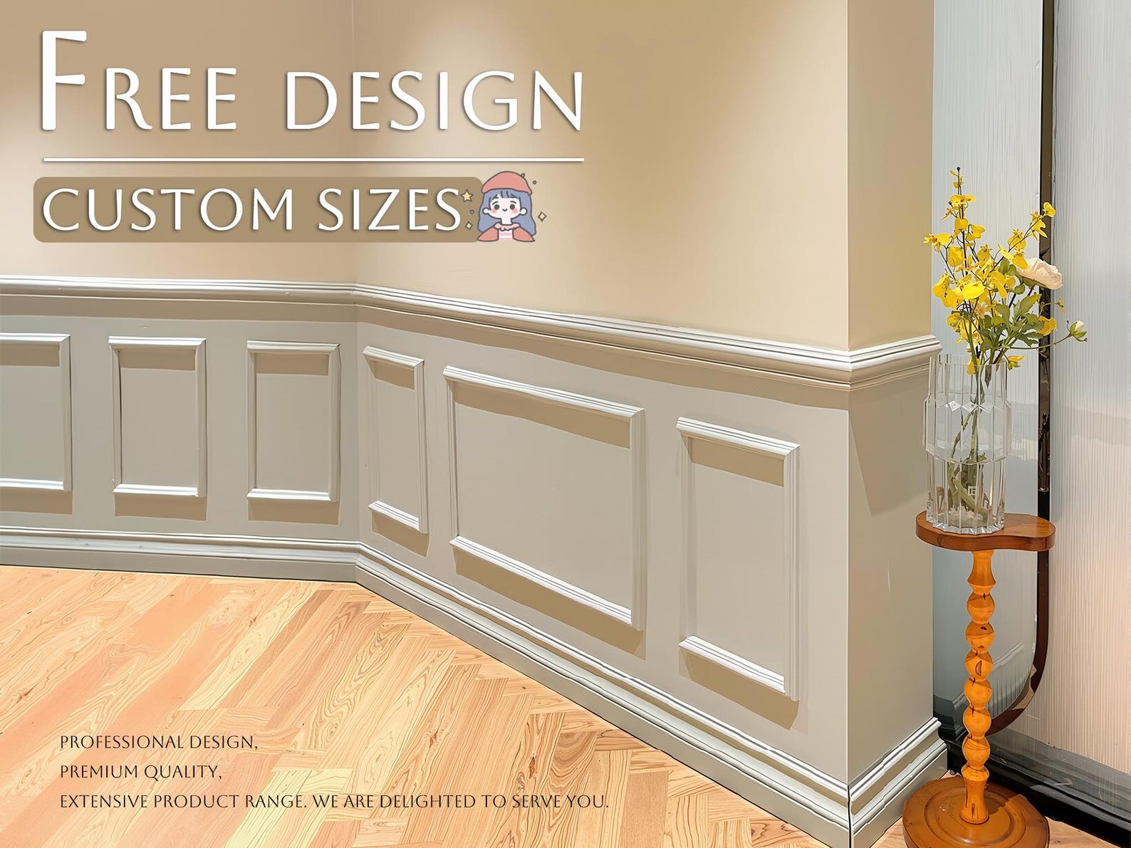 French Wainscoting Kits, Wainscoting Trim, Wall Decor, Pre-cut Wall ...