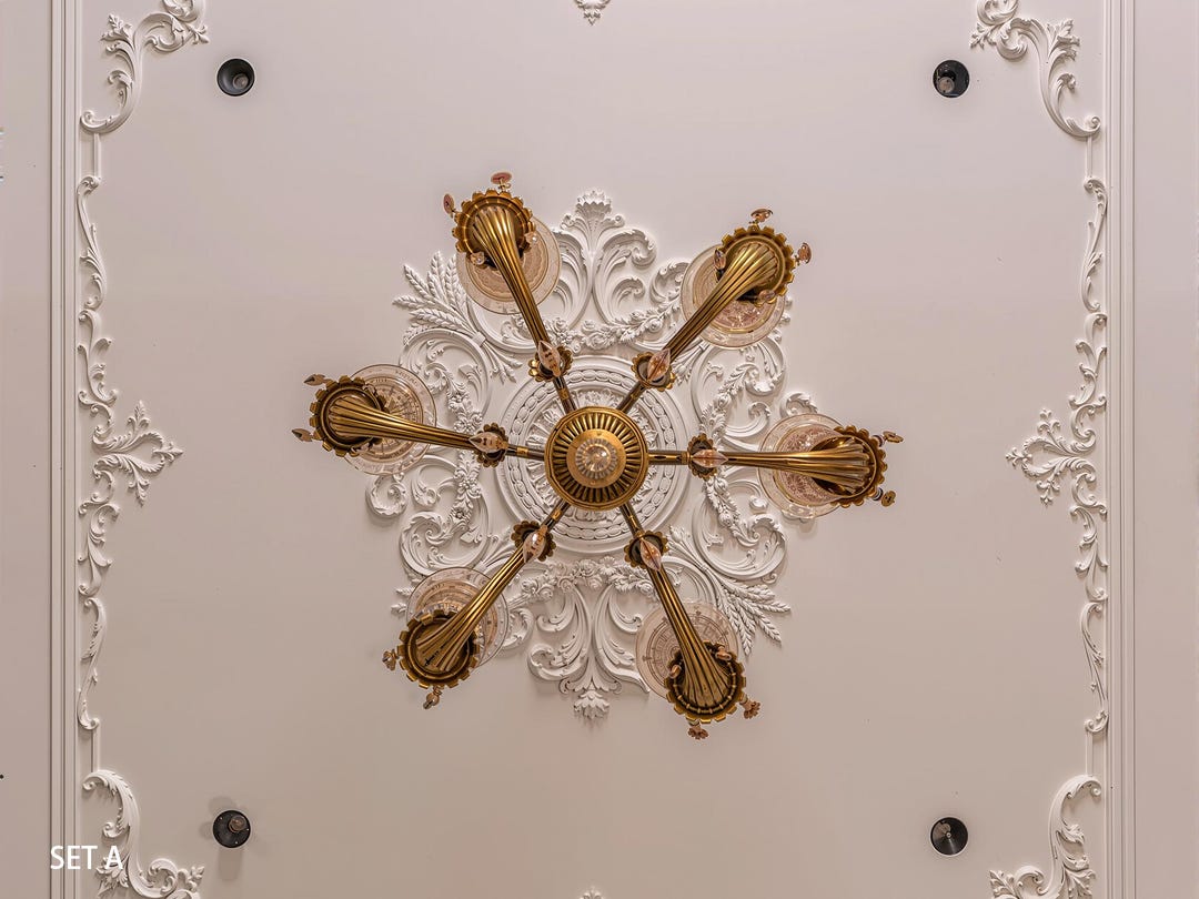 Round Ceiling Trim Kits, Ceiling Chandelier Trim, Paintable Wall Trim ...