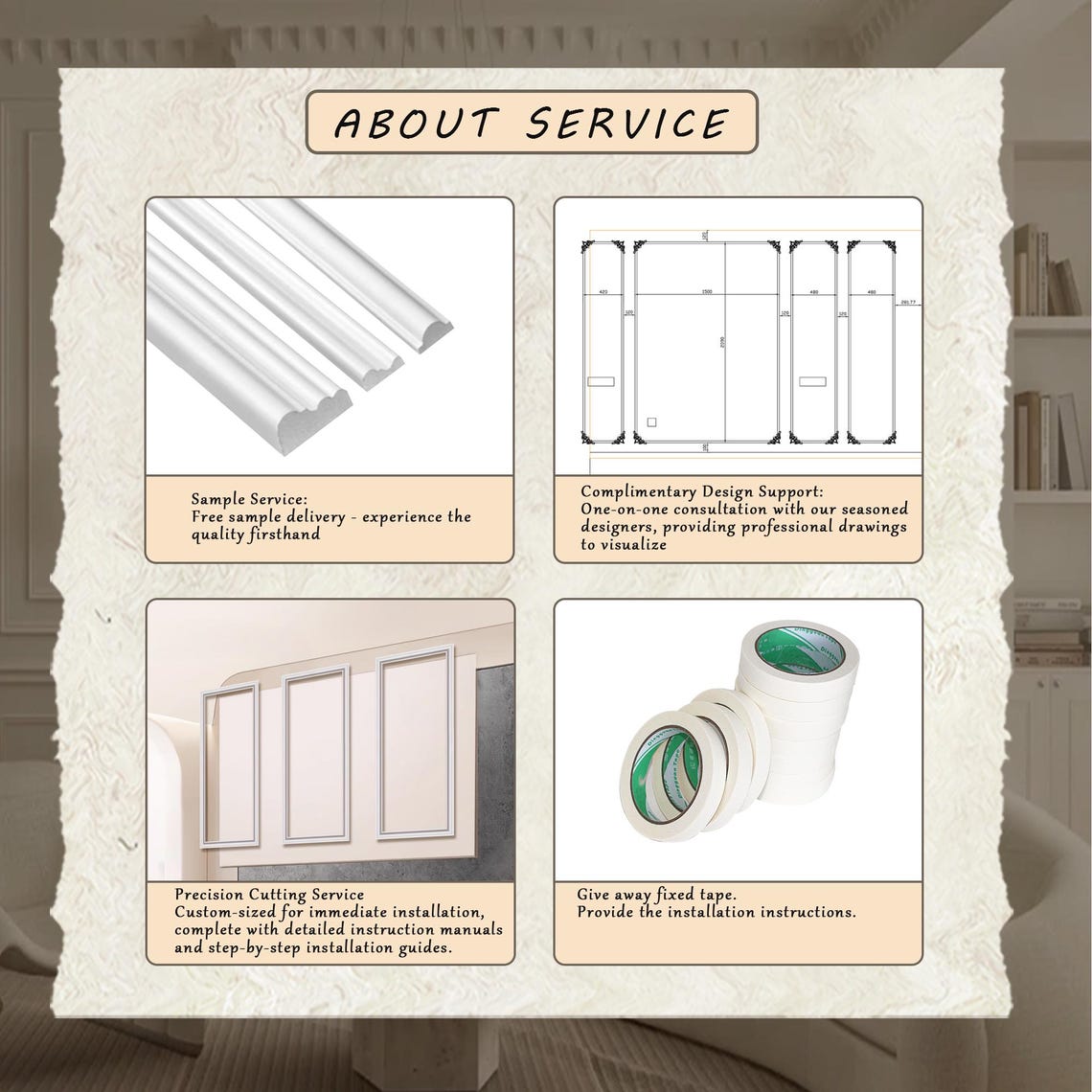 Decorative Corner Panel Kits, Paintable Wall Panels, Pre-cut Wall Panel ...