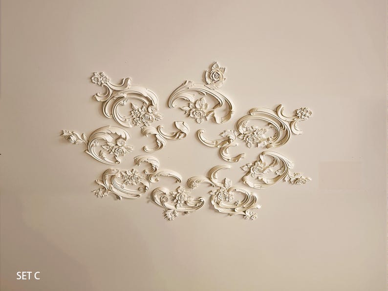 Round Ceiling Trim Kits, Ceiling Chandelier Trim, Paintable Wall Trim ...